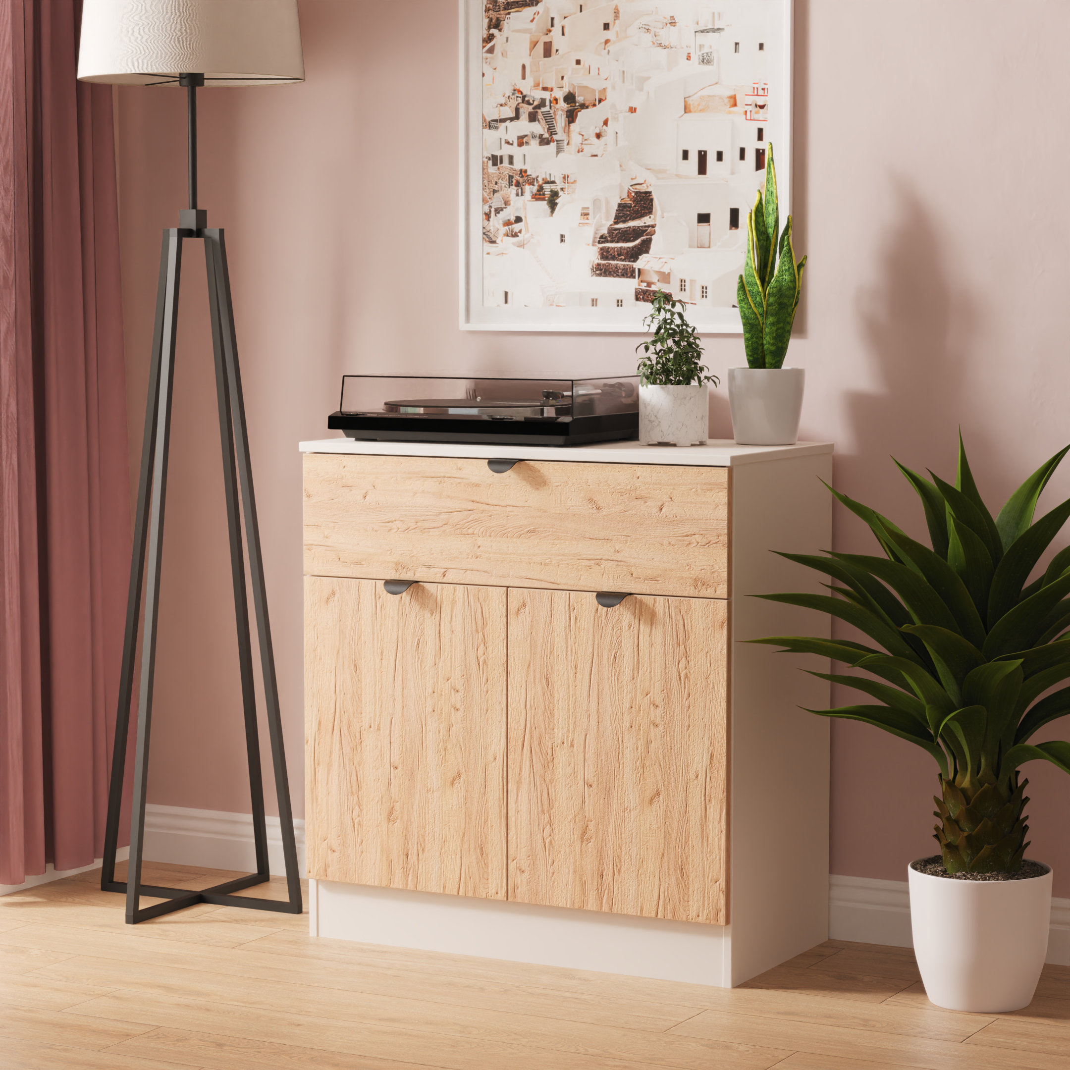 Latitude Run Bernan 1 Drawer 2 Door Sideboard in Kashmir | Wayfair.co.uk