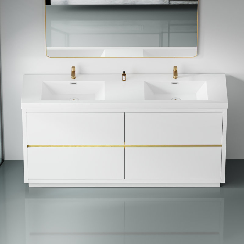 Hokku Designs Liam Freestanding Bathroom Storage Vanity | Wayfair