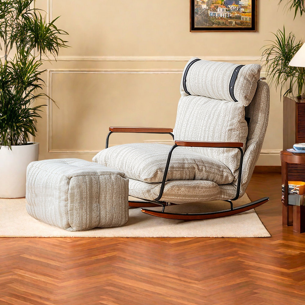 Hokku Designs Living Room Single Casual Adjustable Rocking Chair | Wayfair