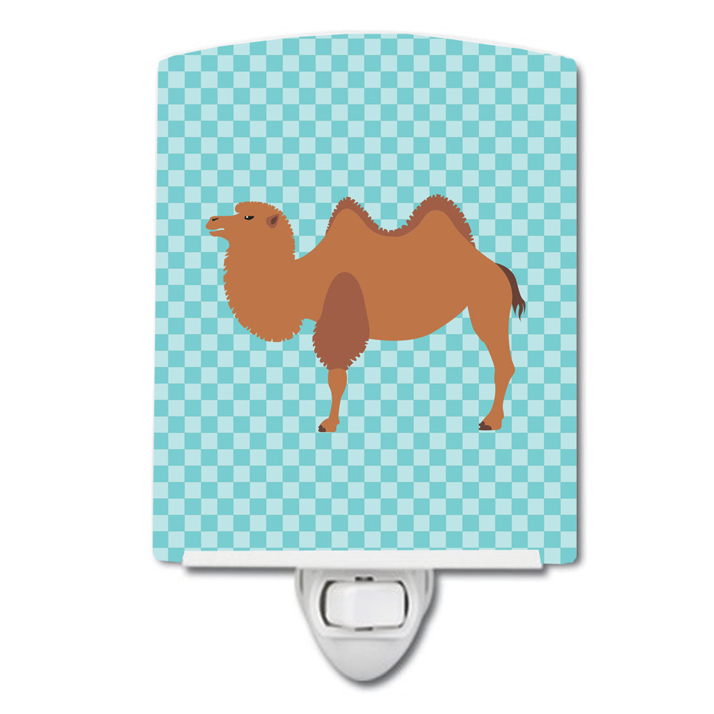 Caroline's Treasures Bactrian Camel Check Ceramic Night Light | Wayfair