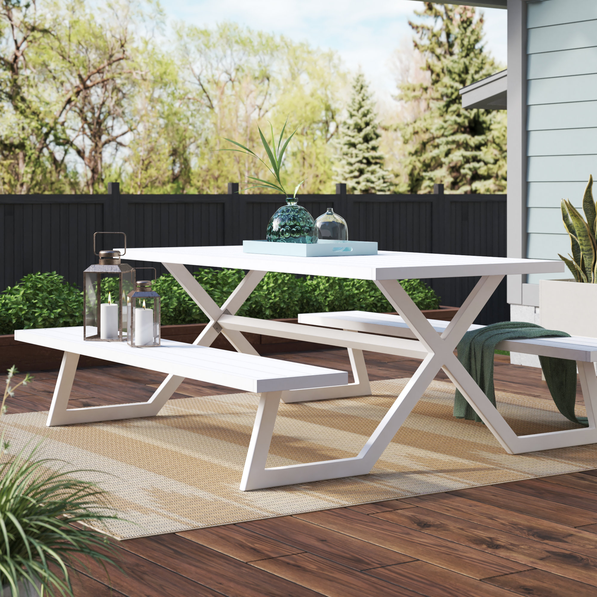 Orren Ellis Bima Picnic Table - Wayfair Canada