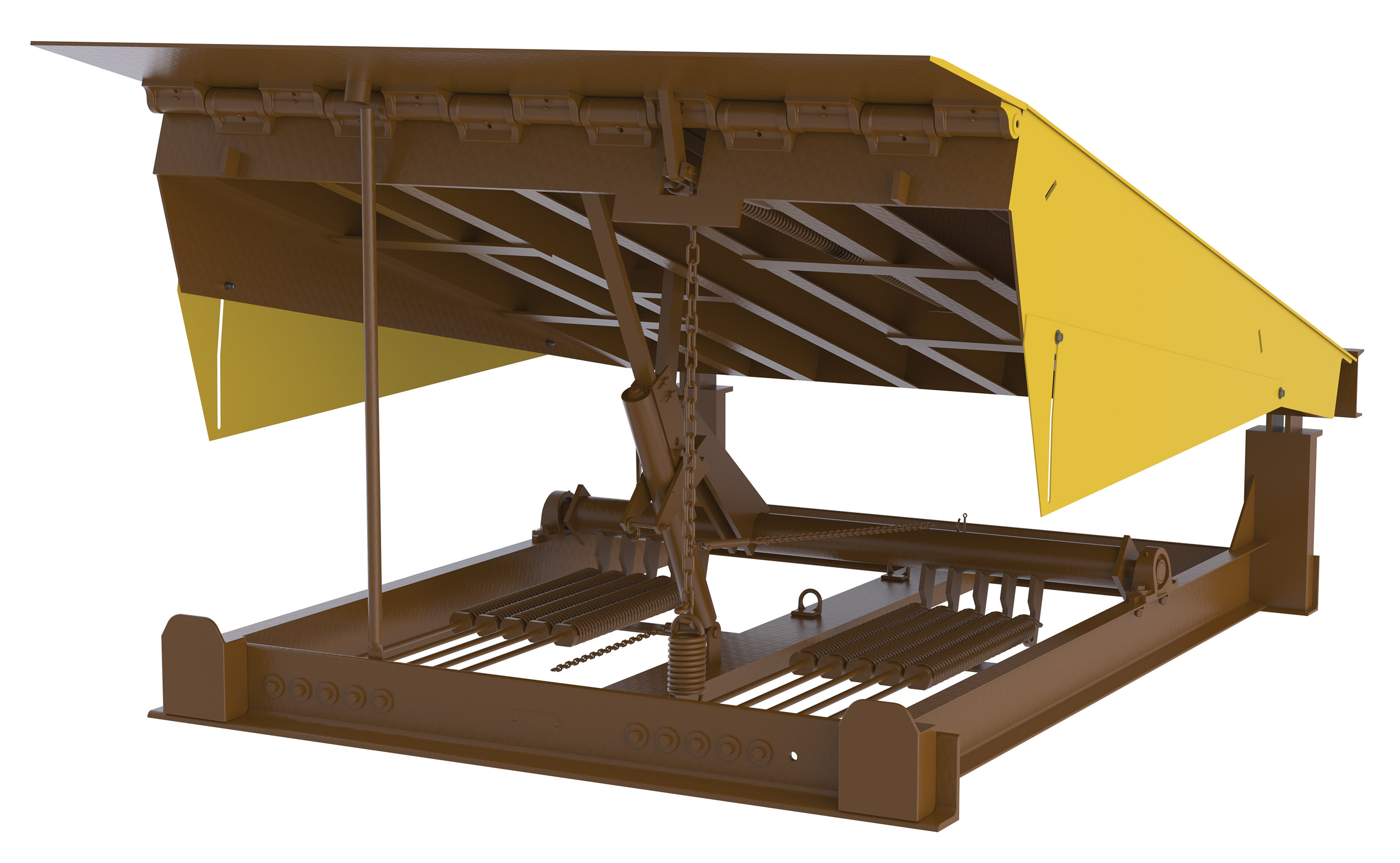 Vestil 6 x 8 ft. Pull Chain Mech Dock leveler | Wayfair