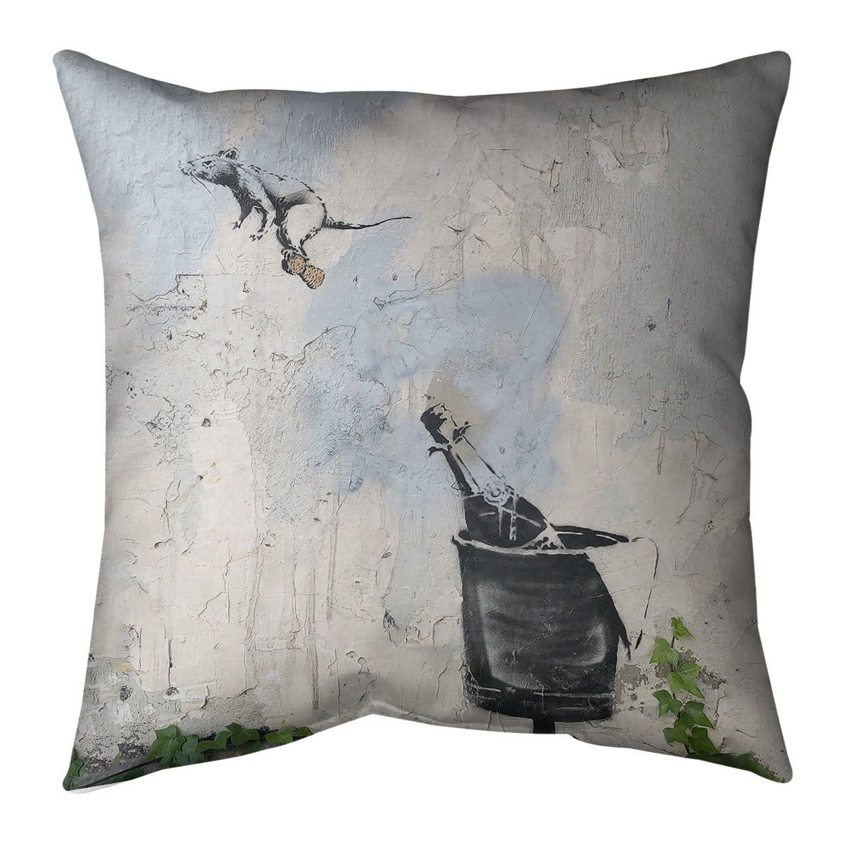 ArtVerse Rat Cork Launch from Champagne Pillow | Wayfair