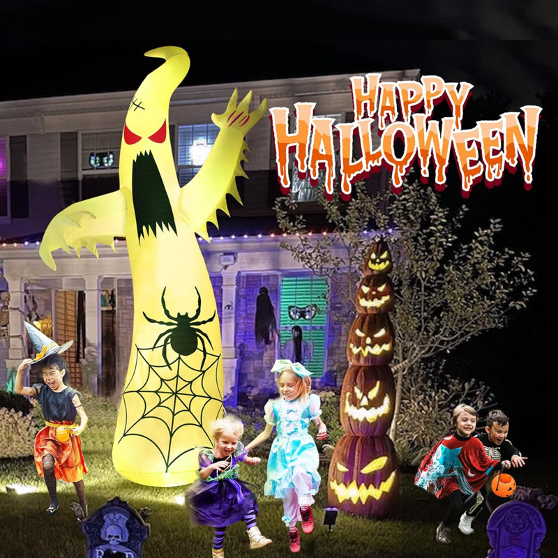 The Holiday Aisle® Halloween Giant Ghosts Inflatable | Wayfair