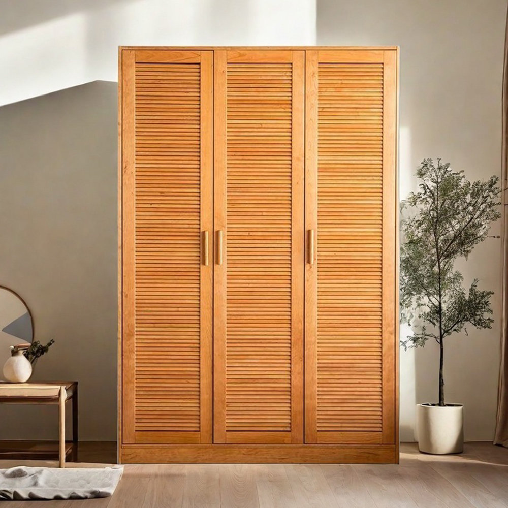 Parttlion Chinese style retro light luxury bedroom wardrobe | Wayfair