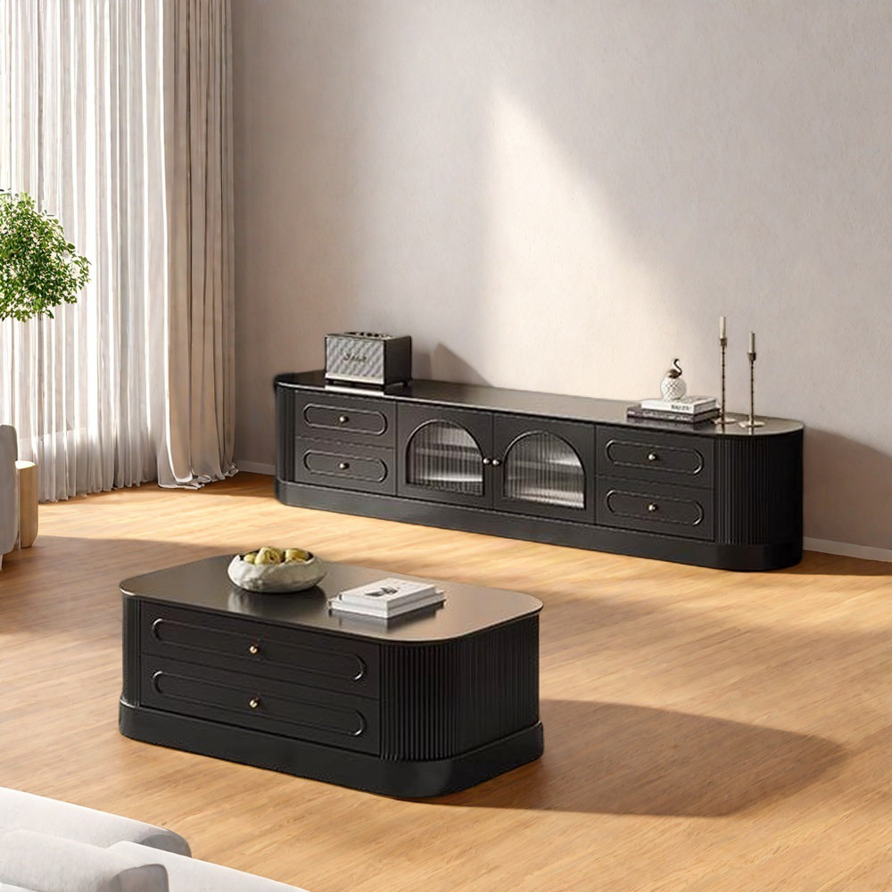 Trentastic Trails Solid wood TV cabinet coffee table ample storage ...