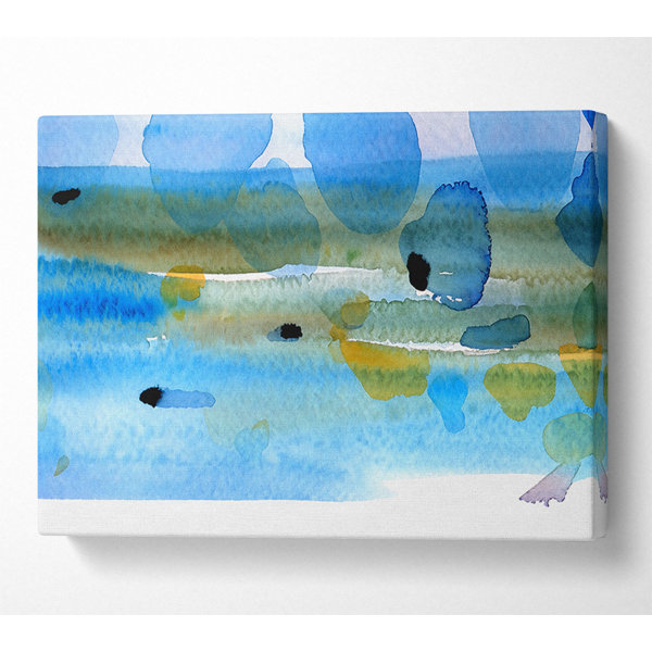House of Hampton The River Flows Canvas Watercolour | Wayfair.co.uk