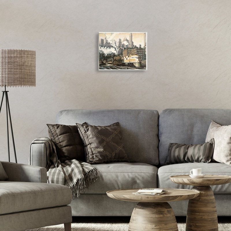 Stupell Industries Urban Steam Train Wall Plaque Art by Matthew Daniels ...