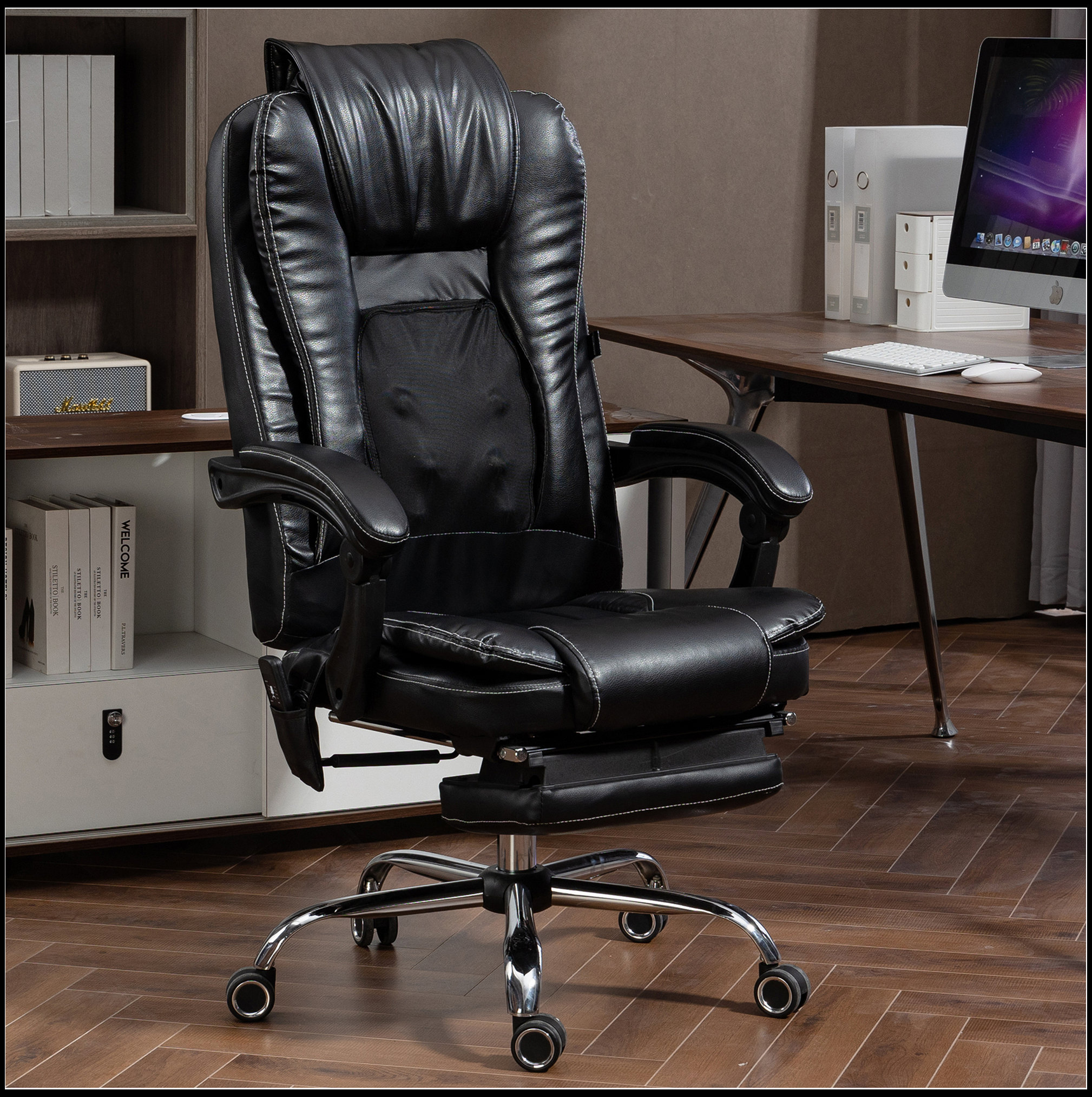 Inbox Zero Comfortable Office Chair With Advanced Massage And Reclining ...