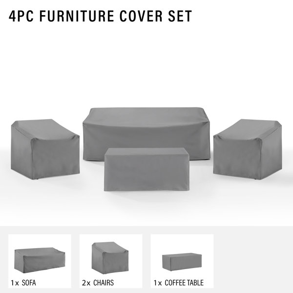 Rebrilliant Furniture Covers Outdoor Conversation Set Cover & Reviews ...