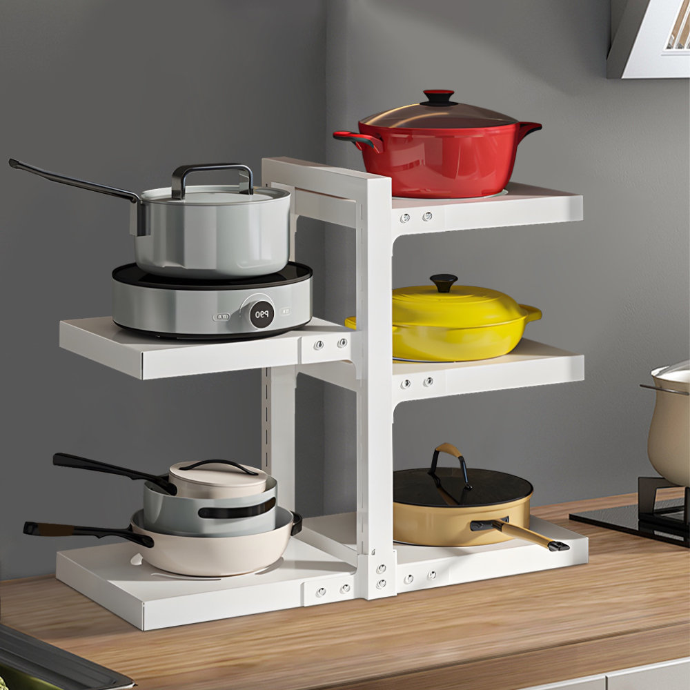 Prep & Savour Steel Rectangle Freestanding Pot Rack | Wayfair