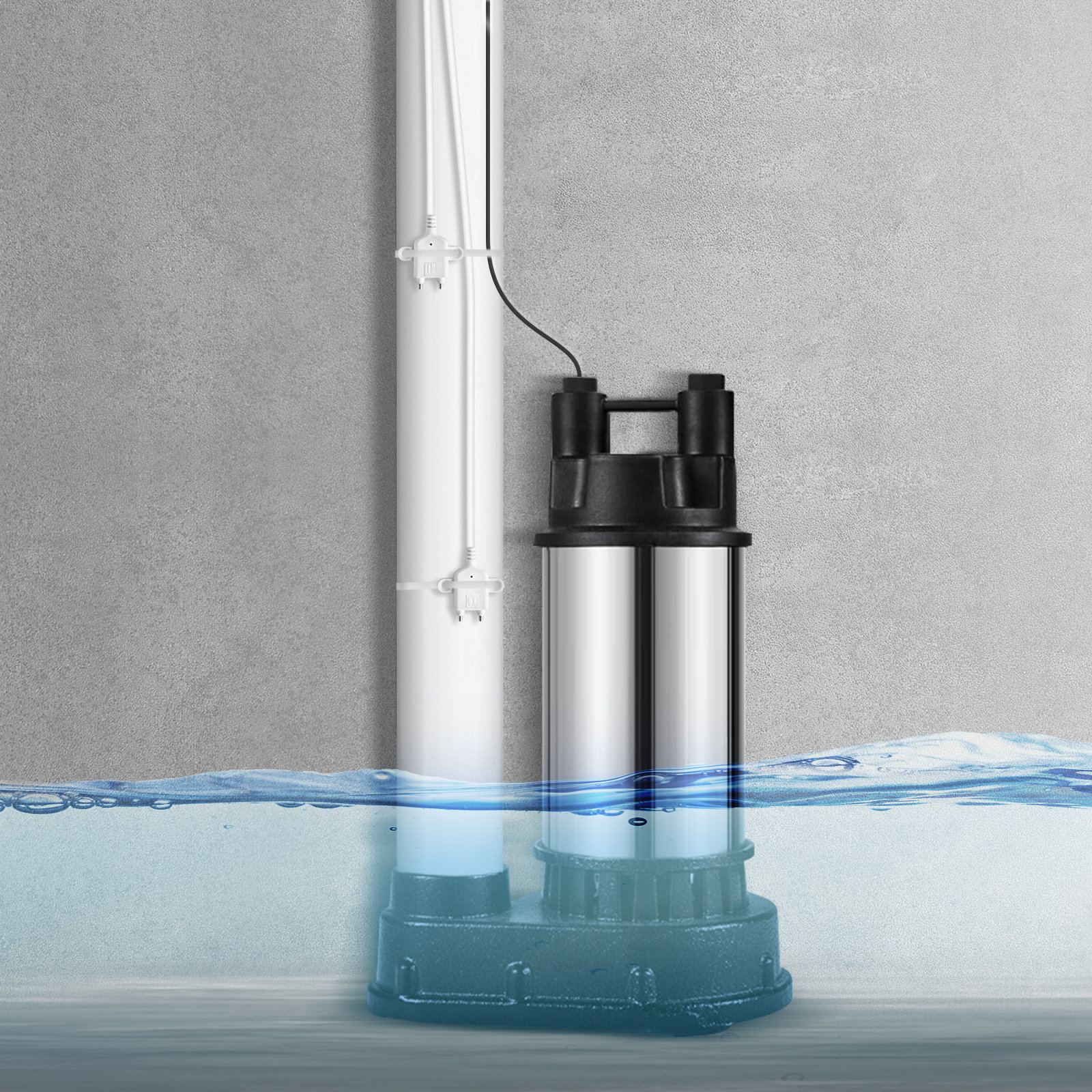 VEVOR Sump Pump Alarm With Dual Sensors Loud Alarm Long Cable for ...