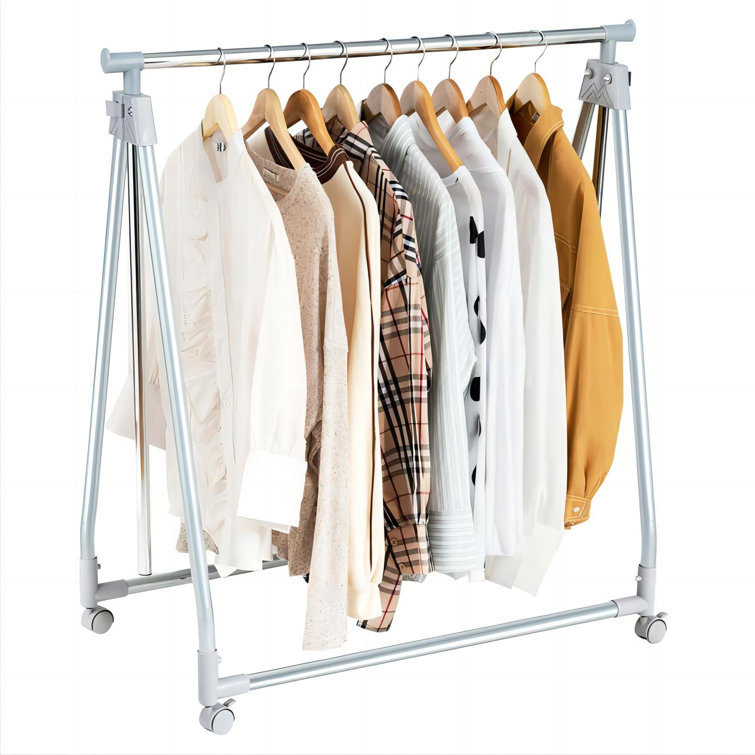 Rebrilliant Linhart 36'' Metal Rolling Clothing Rack & Reviews | Wayfair