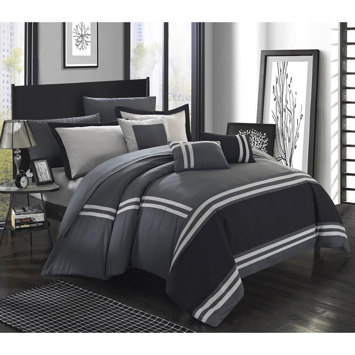 Homechoice International Group Brushed Microfiber Plain Weave Comforter ...