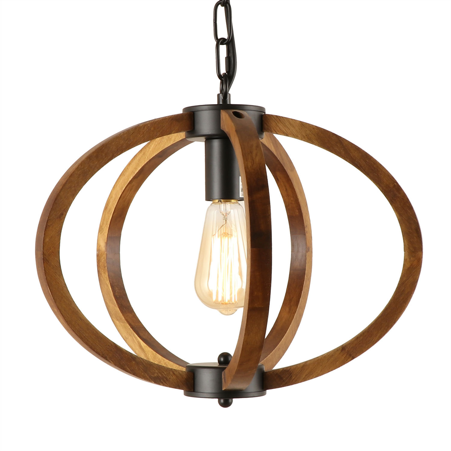 Loon Peak® Kalida Wood Pendant Lighting Kitchen Island Fixture for ...
