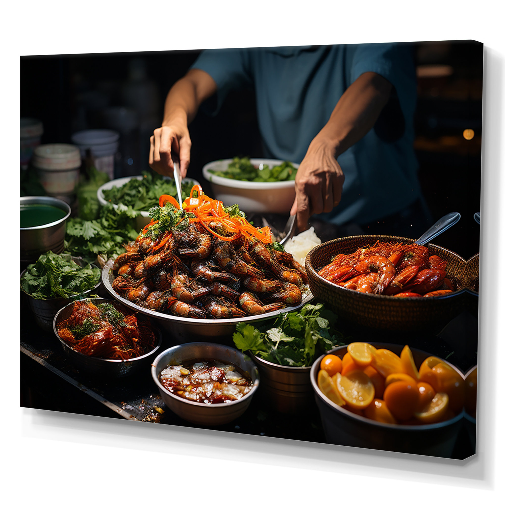 Latitude Run® Vietnamese Street Food I - Print on Canvas | Wayfair