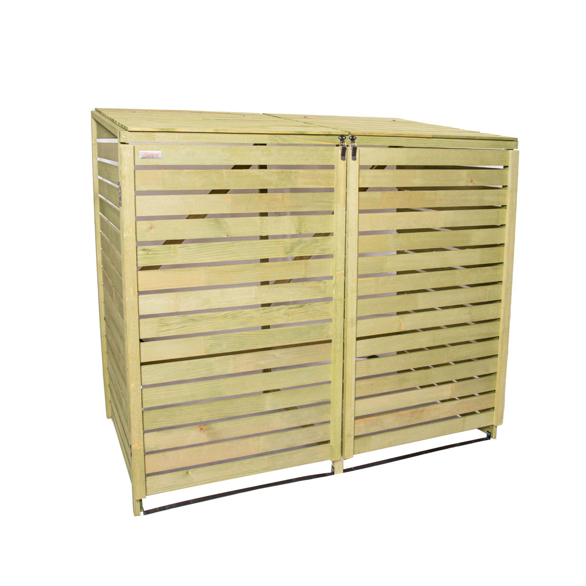 Samuel Alexander 1.34m x 1.2m Large Wooden Outdoor Garden Double ...