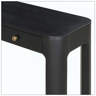 Latitude Run® Rustic Console Table With Curved Corners Concealed ...