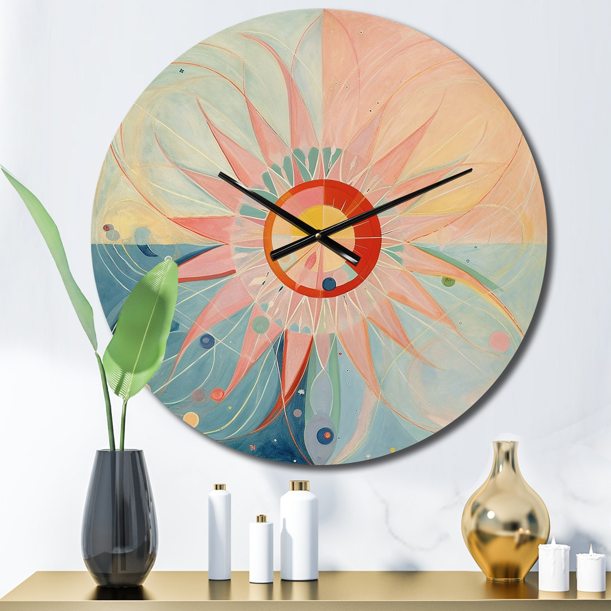 Design Art Cosmic Rebirth Vintage Spiritual Illustration VI Metal Wall ...