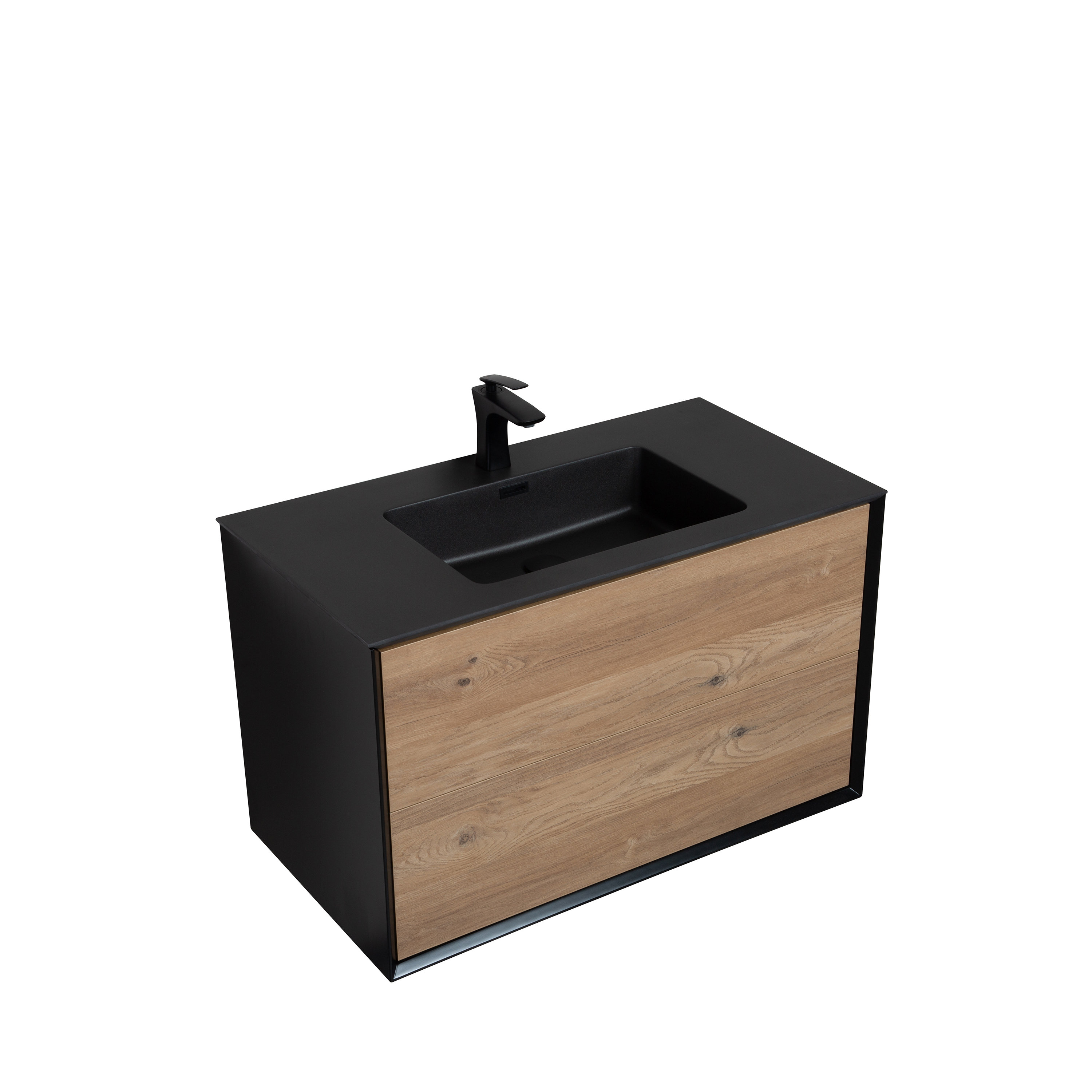 Latitude Run® Danyall 36-inch W x 19-inch D 2-Drawer Bathroom Vanity ...