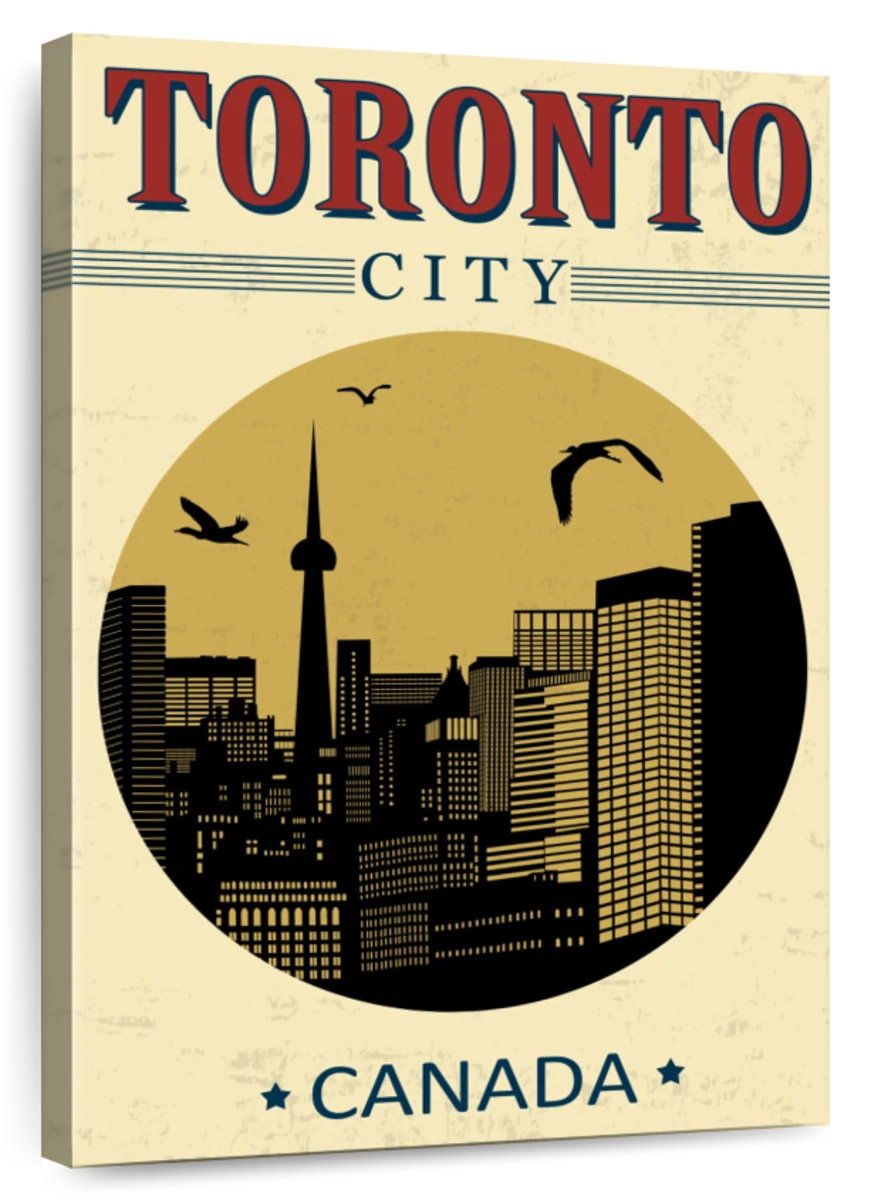Ebern Designs Aime Vintage Toronto Poster | Wayfair