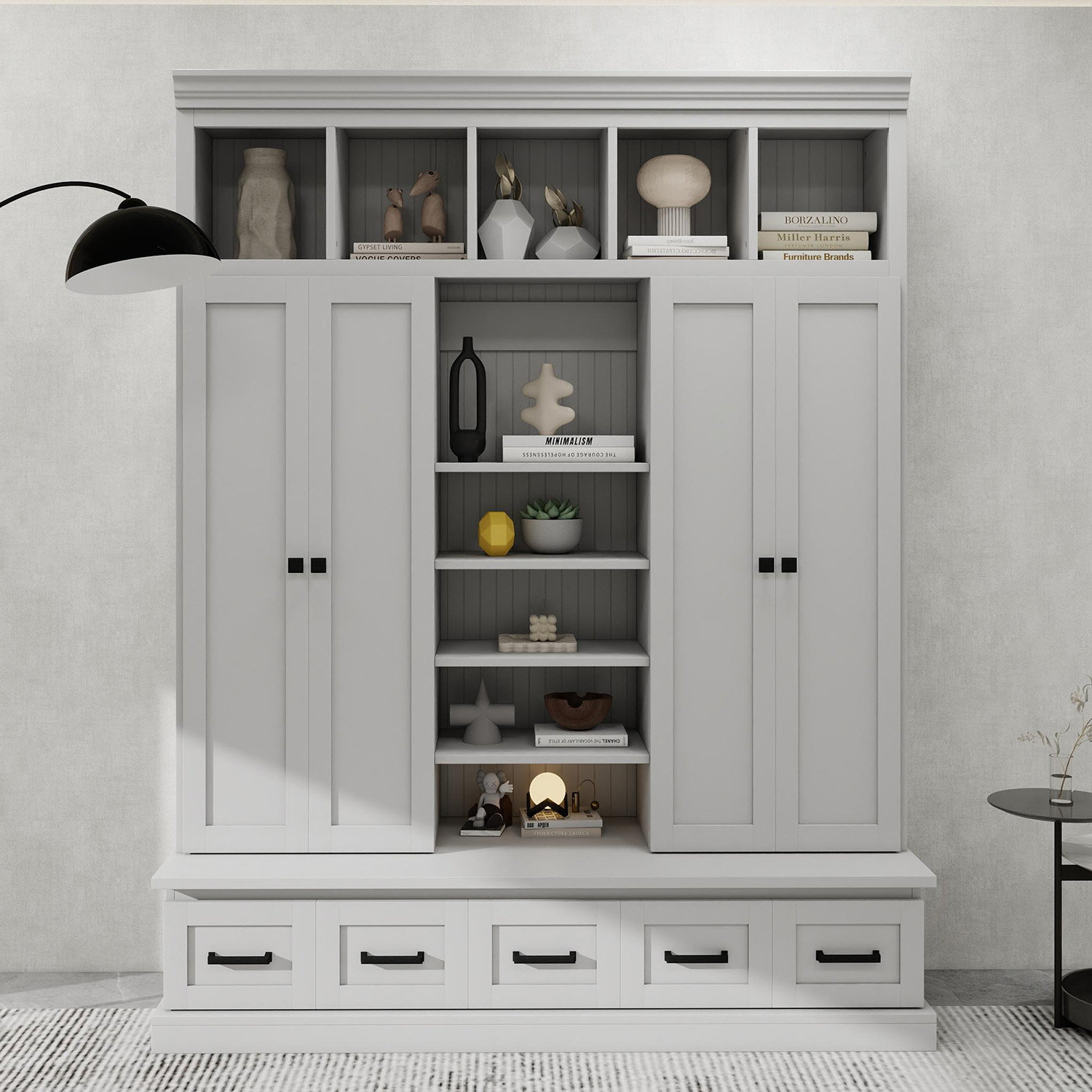 Rosecliff Heights Modern Entryway Storage Organizer Tall Hallway Tree ...