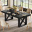 Gracie Oaks 63'' Farmhouse Dining Table for 4–6, Rectangular Kitchen ...
