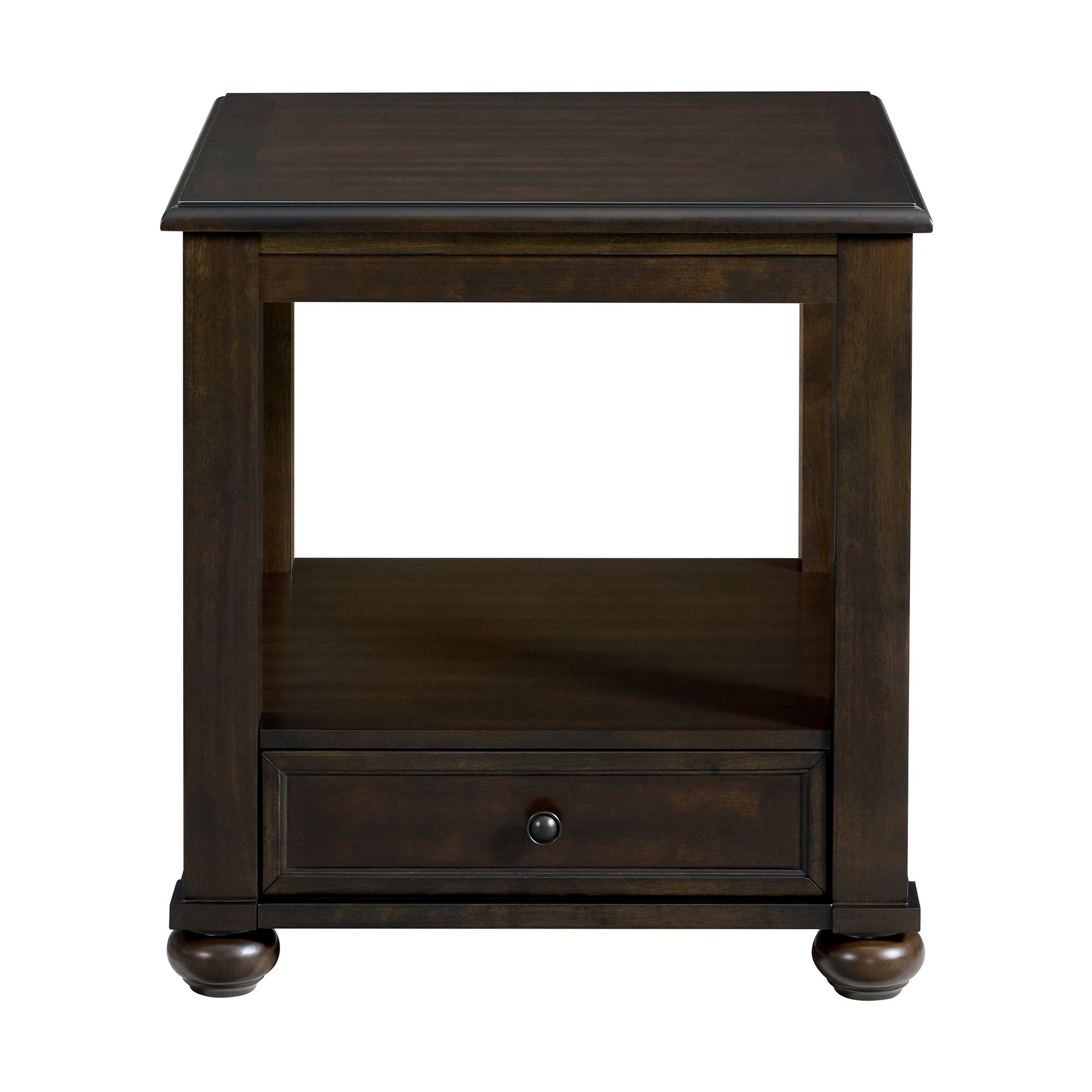 Alcott Hill® Gruner End Table in Cherry | Wayfair