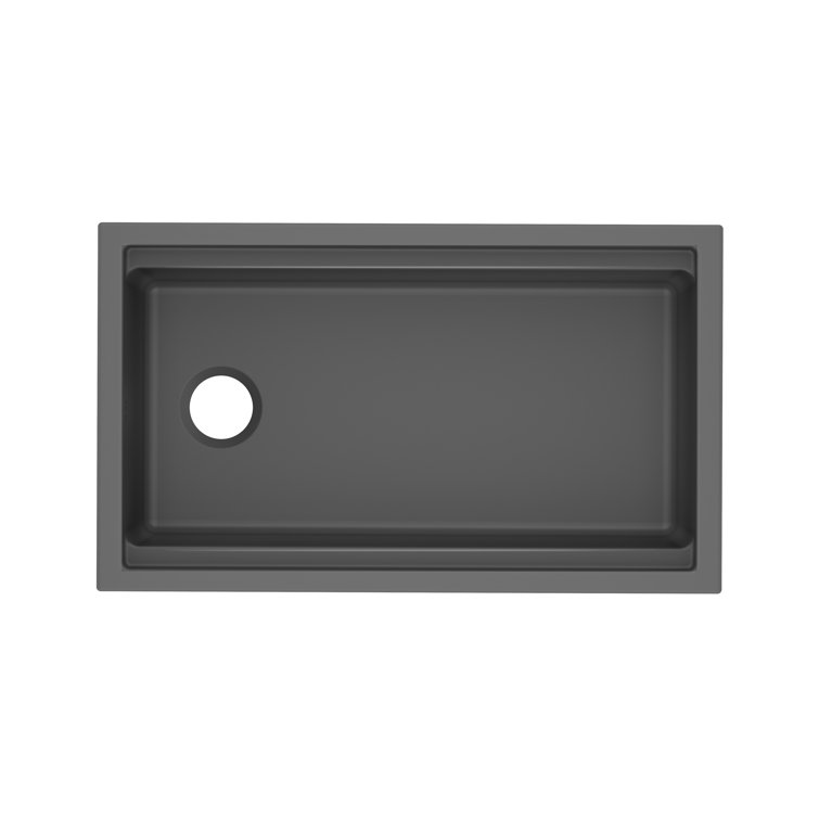 Rohl Allia 33" Fireclay Undermount Chef/Workstation Sink | Wayfair