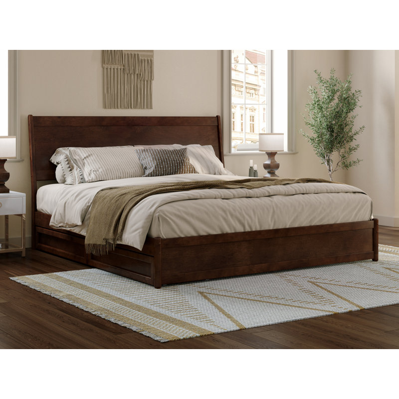 Lark Manor Avdesh Solid Wood Sleigh Storage Bed & Reviews | Wayfair