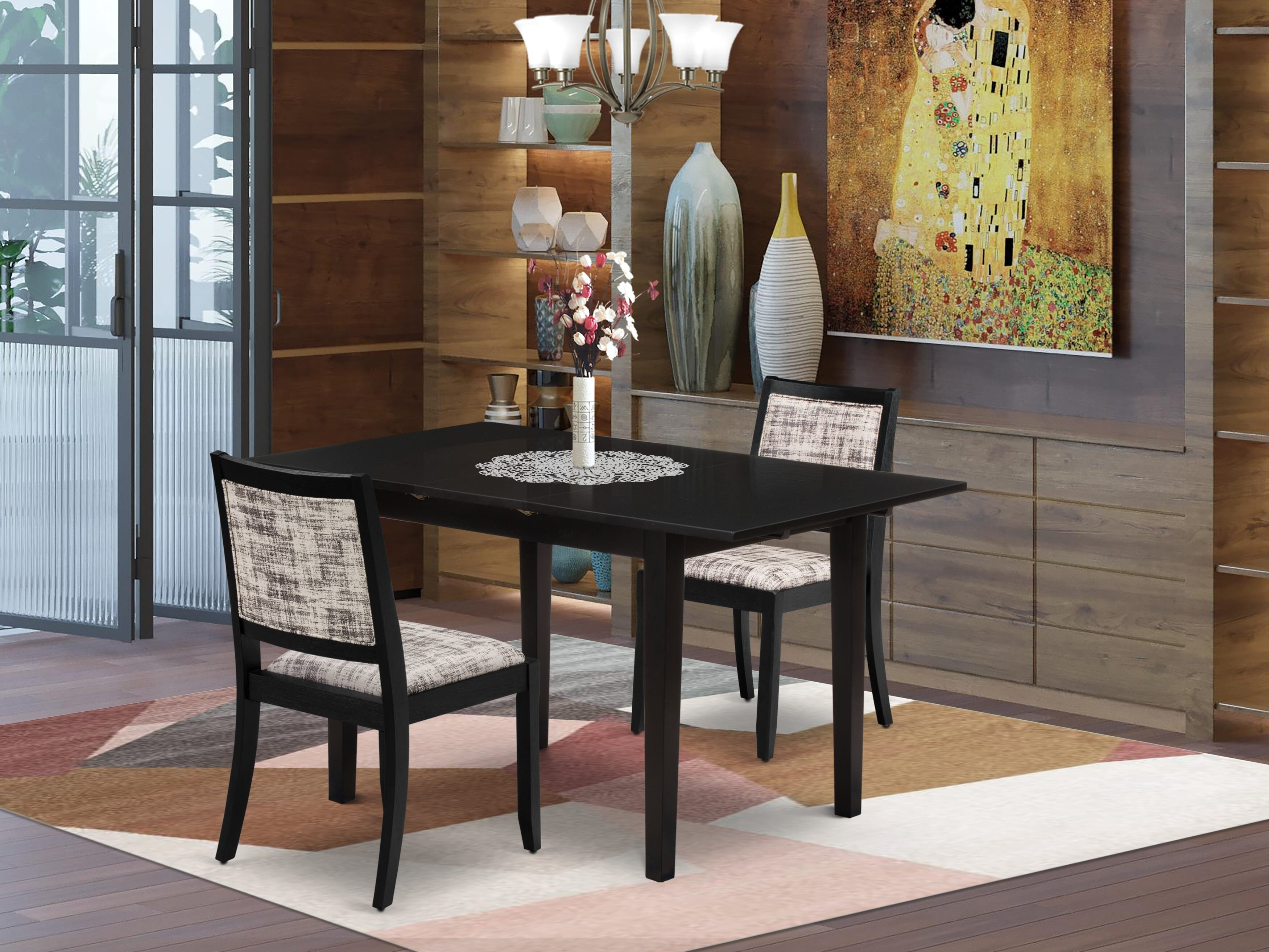 Red Barrel Studio® 3 Piece Dining Set Includes a Rectangle Table and 2 ...