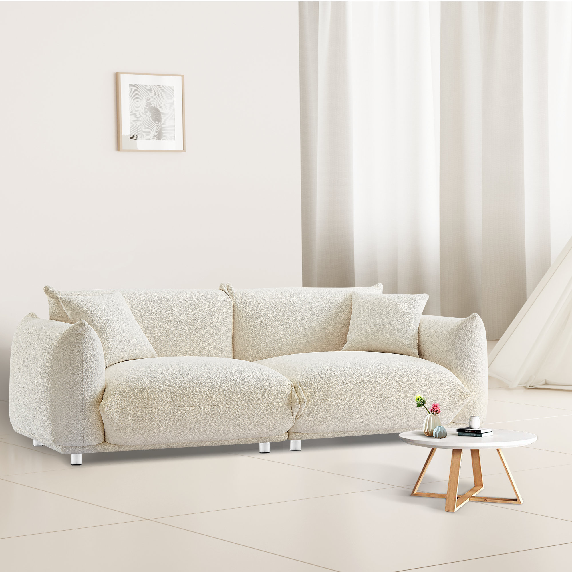 Latitude Run® Inzel 85.82'' Upholstered Sofa | Wayfair