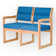 Symple Stuff Geier Polyester/Polyester Blend Seat Tandem Seating ...