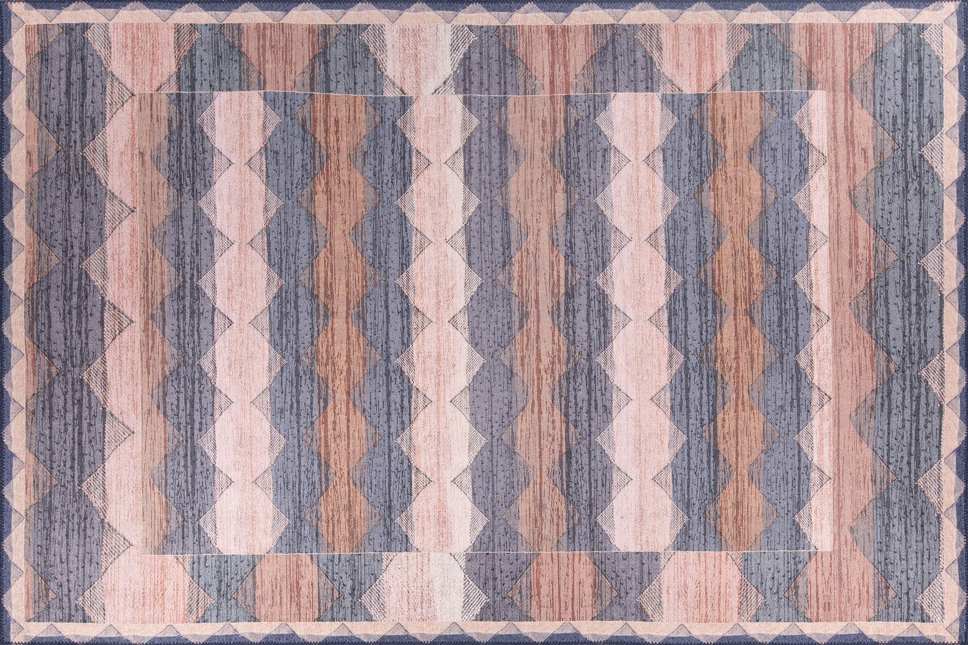 Union Rustic Keyleen Geometric Machine Woven Microfiber Area Rug in ...