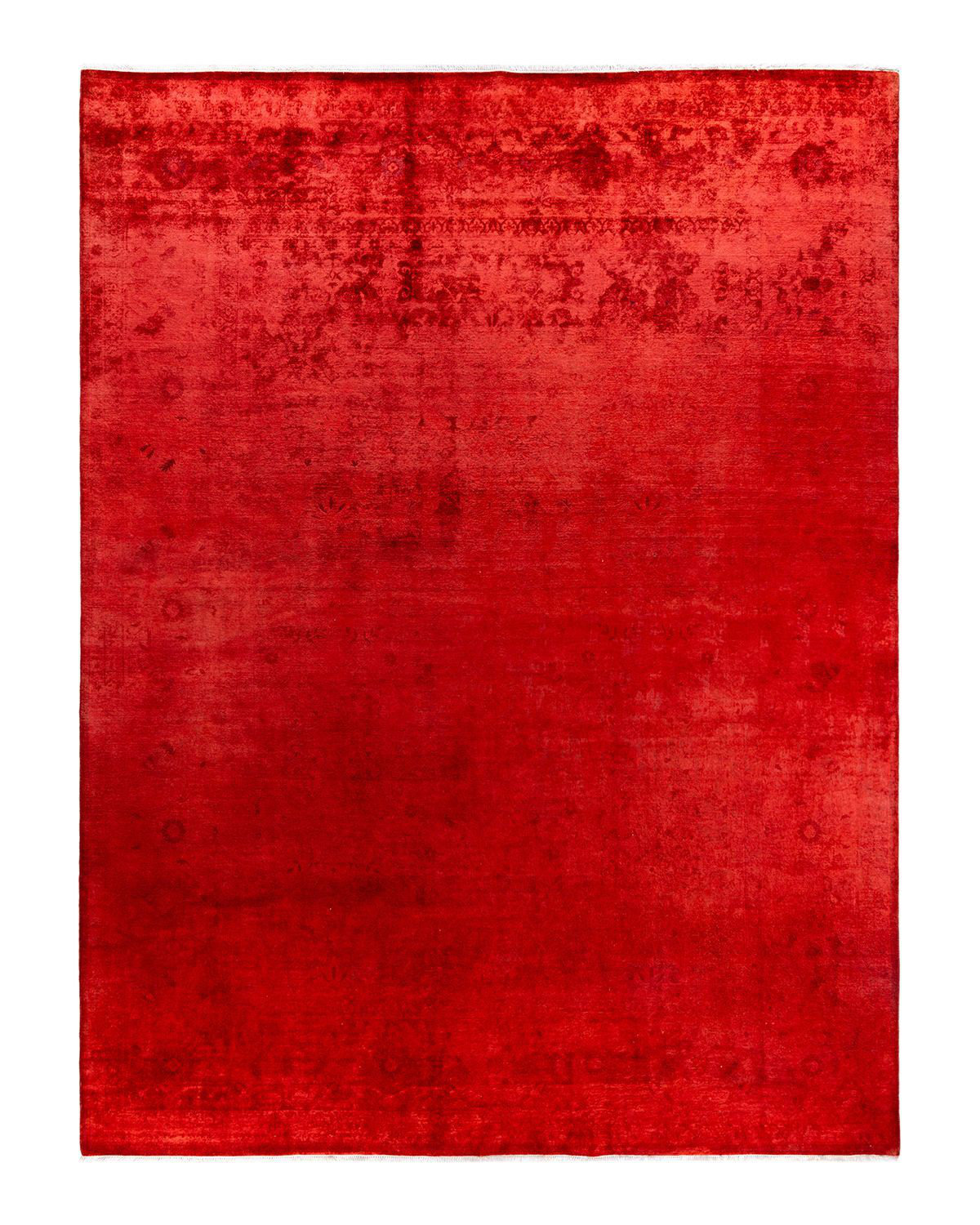 Solo Rugs Overyed One-of-a-Kind 9' x 11'10" Area Rug in Red | Wayfair