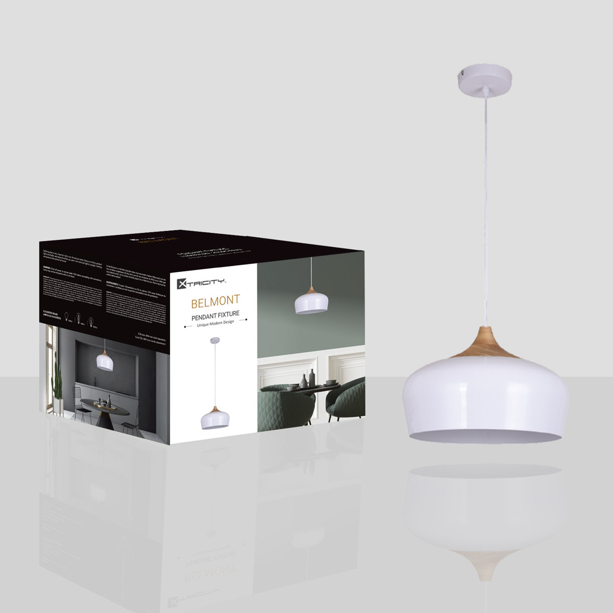 Jessar Belmont 1 - Light Single Dome Pendant - Wayfair Canada