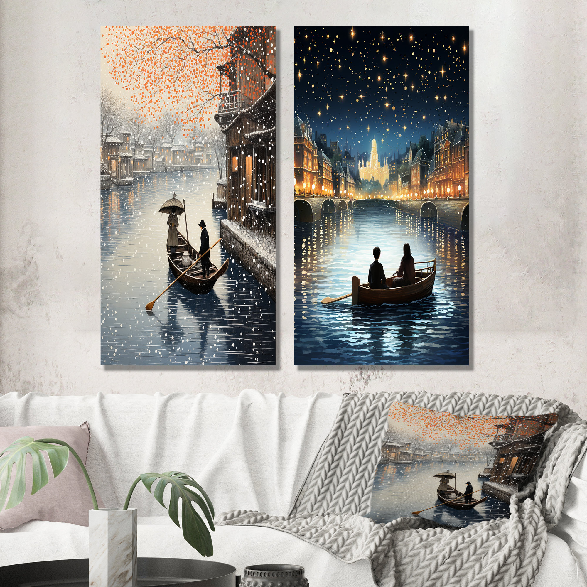 Breakwater Bay Yuletide Boat Voyage I - Boating Metal Wall Art Living ...