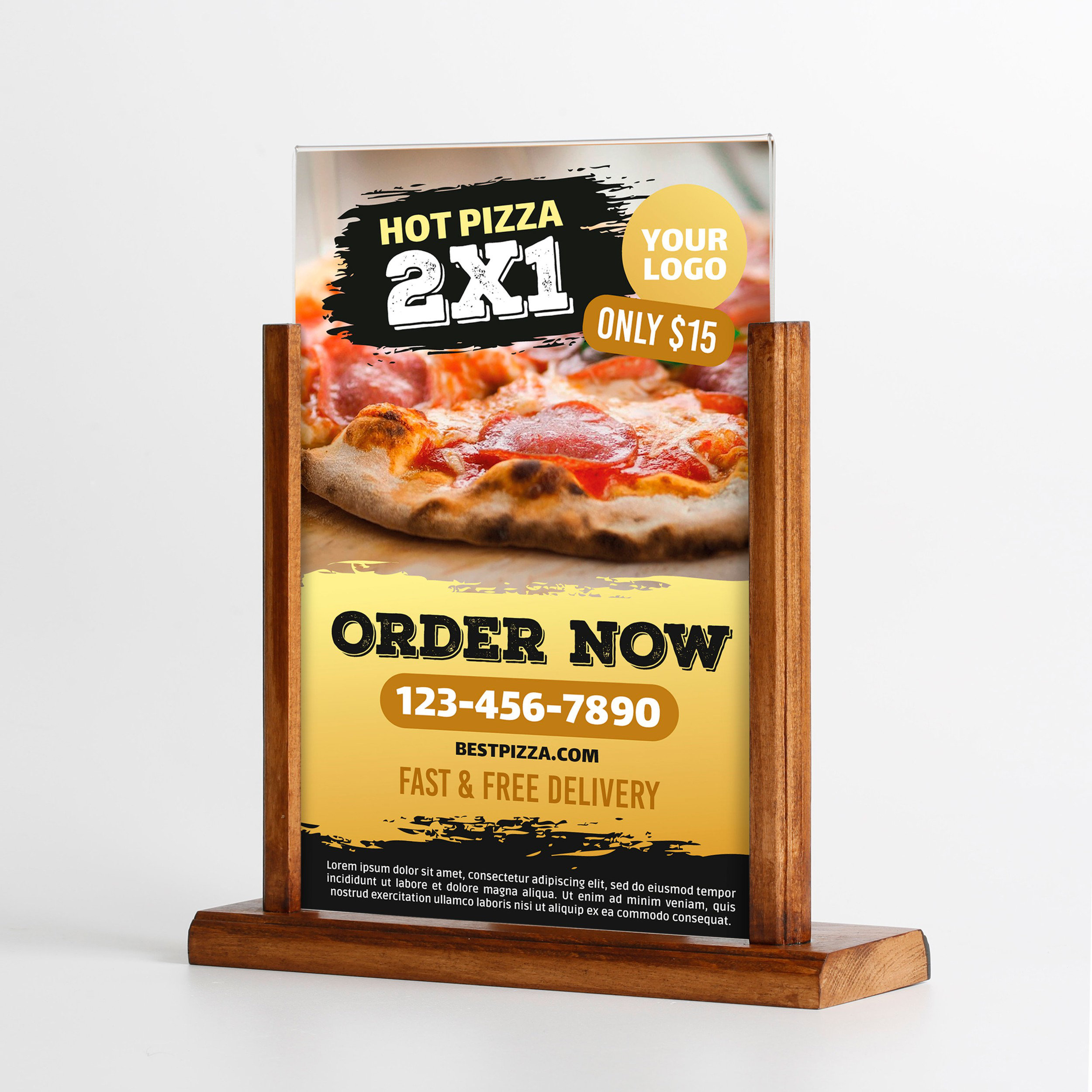 MT Displays Displays Classic Desktop Menu Holder | Wayfair