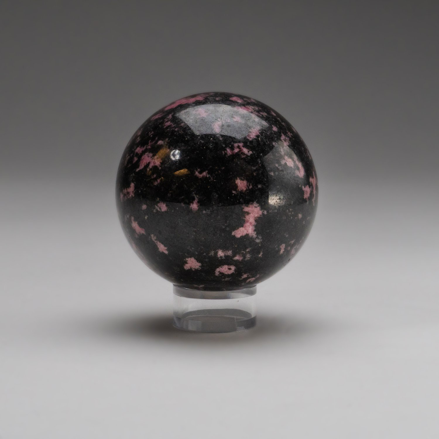 Astro Gallery of Gems Polished Imperial Rhodonite Sphere from ...