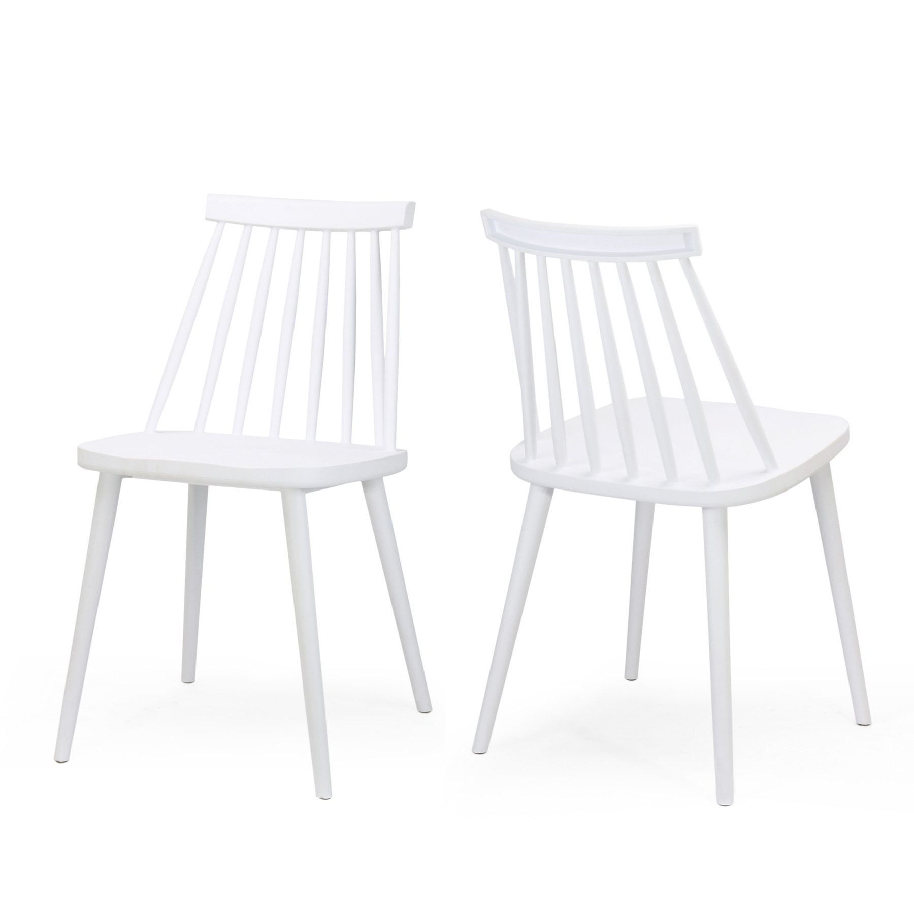 Ophelia & Co. Farmhouse Spindle Back Dining Chairs, Set of 2 | Wayfair