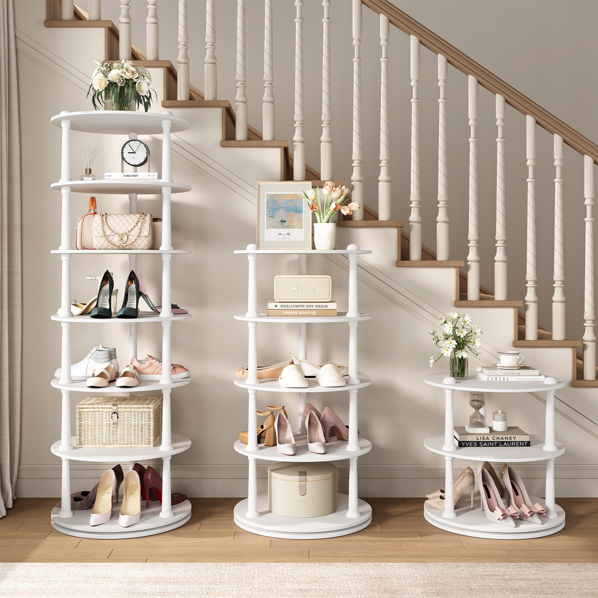 Latitude Run® 360-Degree Rotating Vertical Shoe Rack - Wayfair Canada