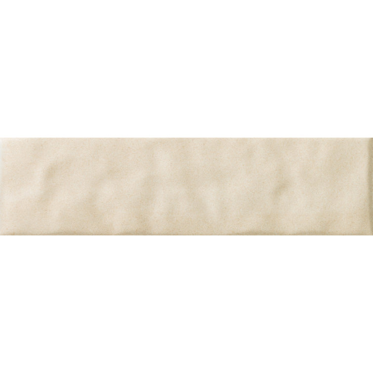 Pixl Cotto Charm 3"X10" Ceramic Undulating Brick Wall Tile | Wayfair