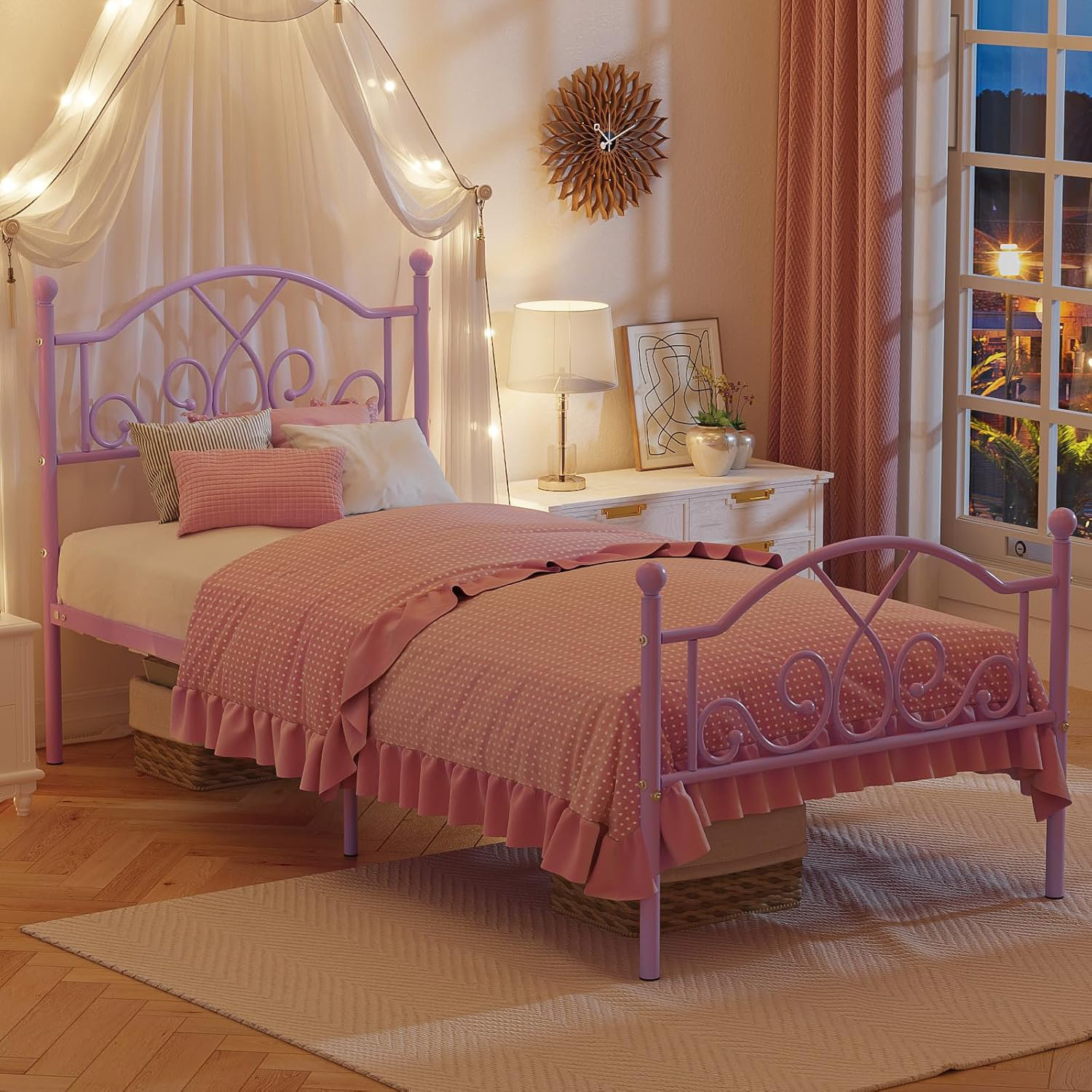 Charlton Home® Twin Bed Frames, Modern Twin Size Metal Bed Frames For ...