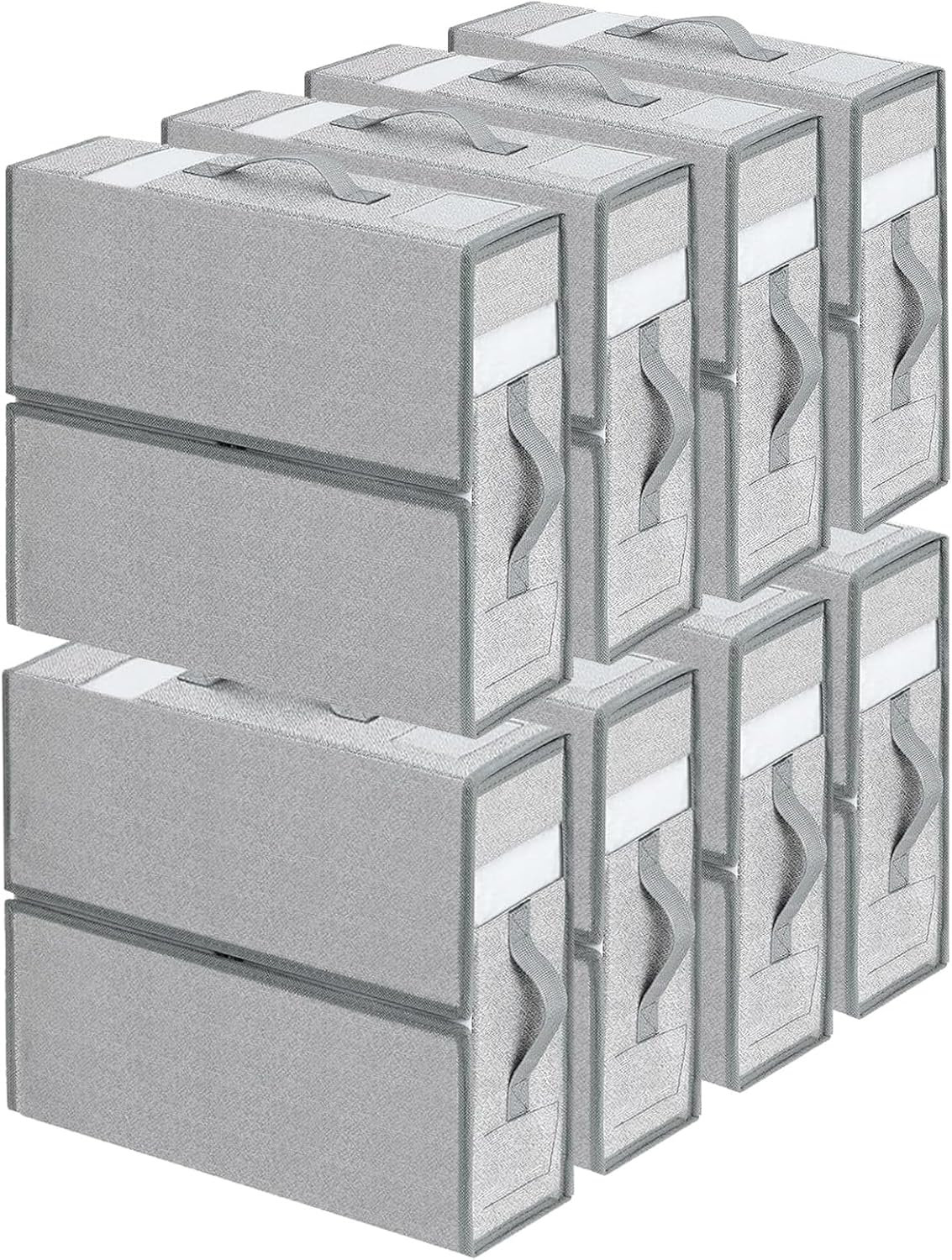 Latitude Run® Bed Sheet Organizers And Storage 8 Pack - Foldable Linen ...