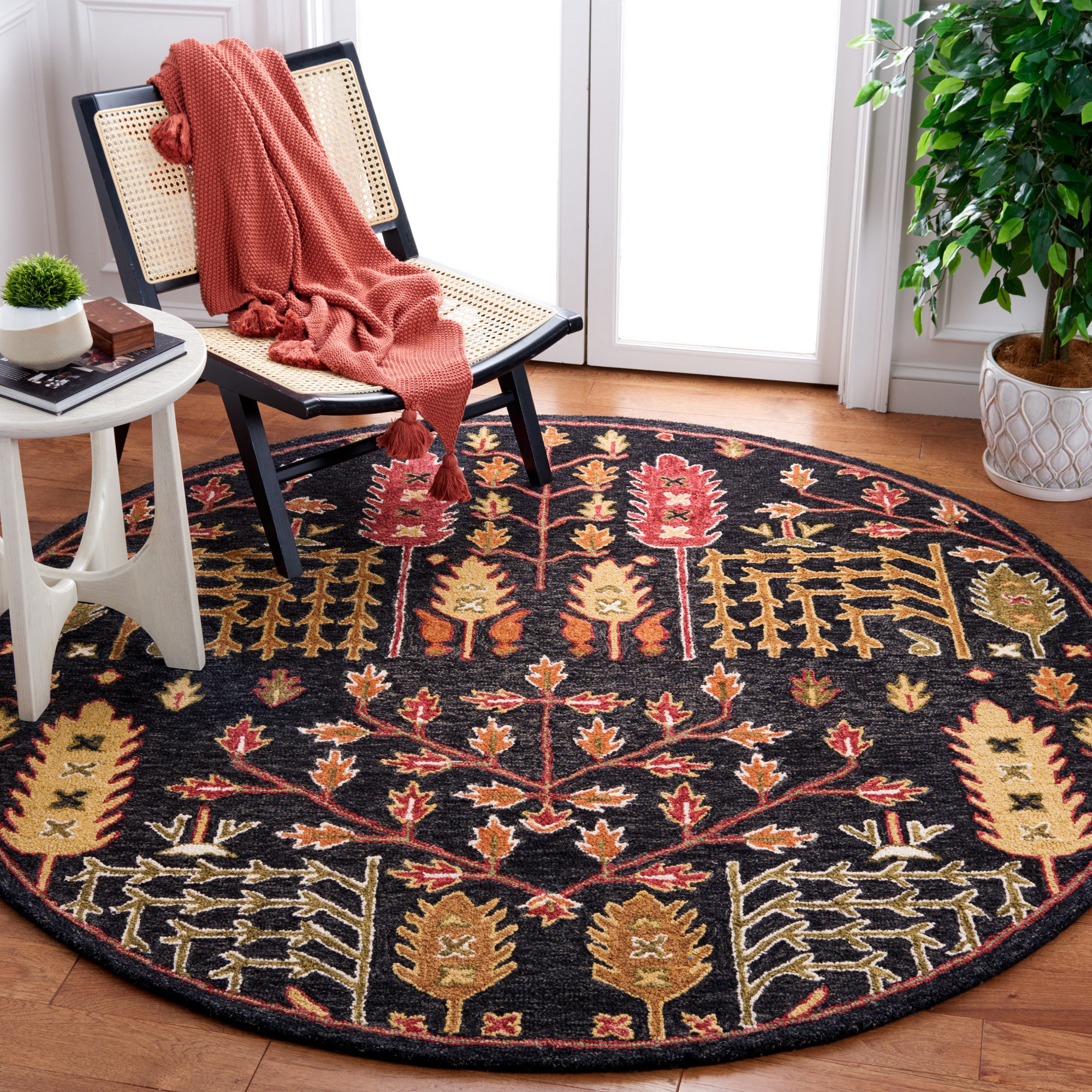 Bungalow Rose Donnett Hand Tufted Wool Southwestern Rug & Reviews | Wayfair