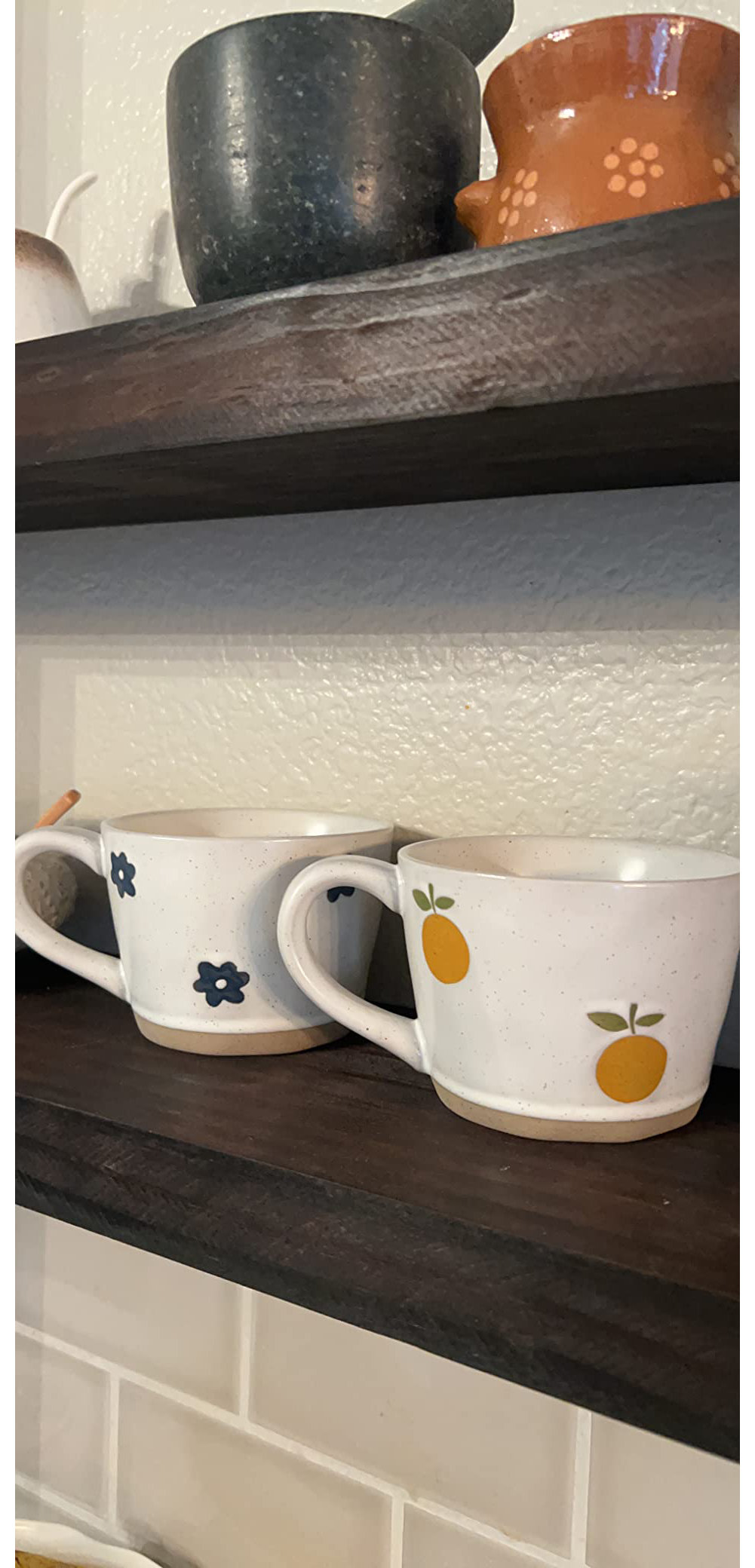 Red Barrel Studio Set of 2 Stoneware Coffee mugs 12 oz Ceramic Coffee ...