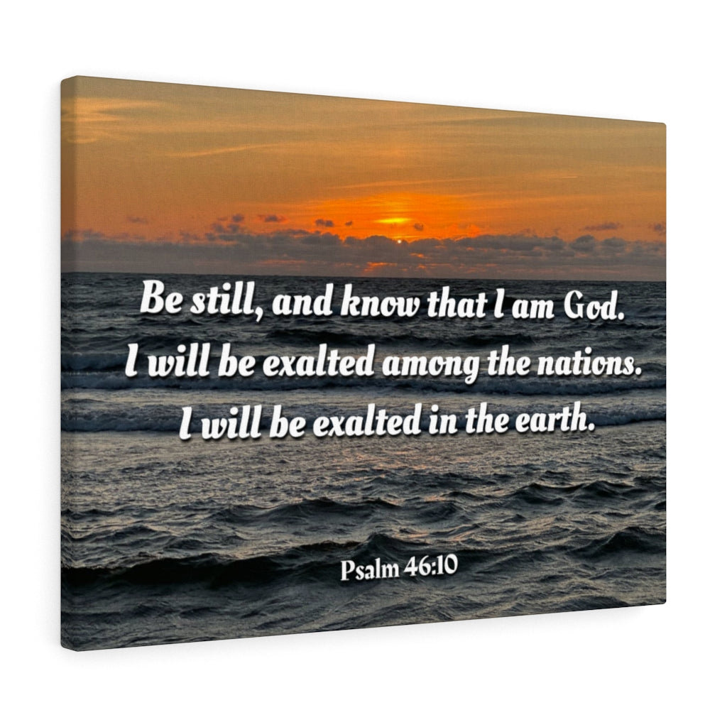 Trinx Be Still & Know Sunset Psalm 46:10 Christian Wall Art Bible Verse ...