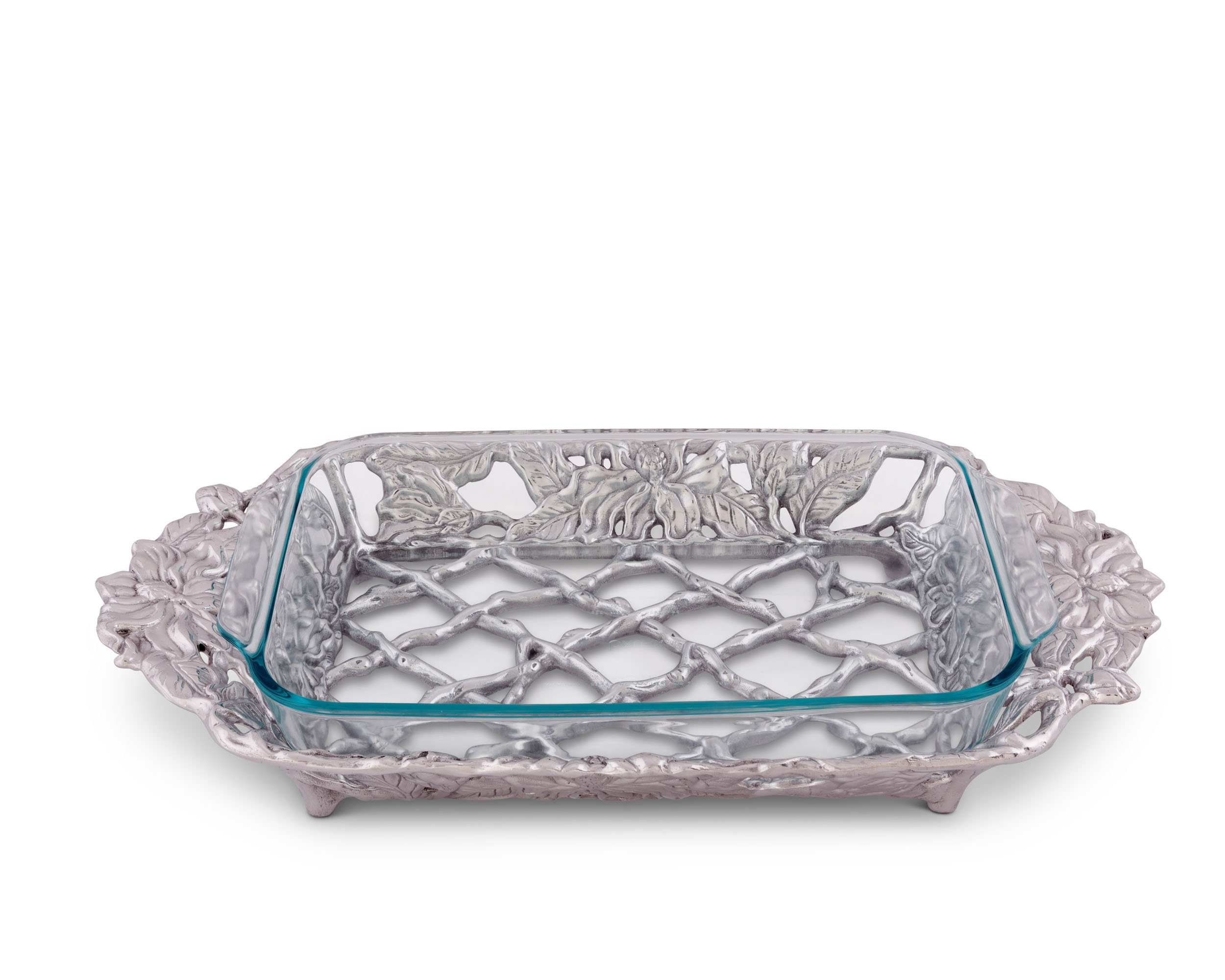 Arthur Court Designs Magnolia Rectangular Pyrex Holder & Reviews ...