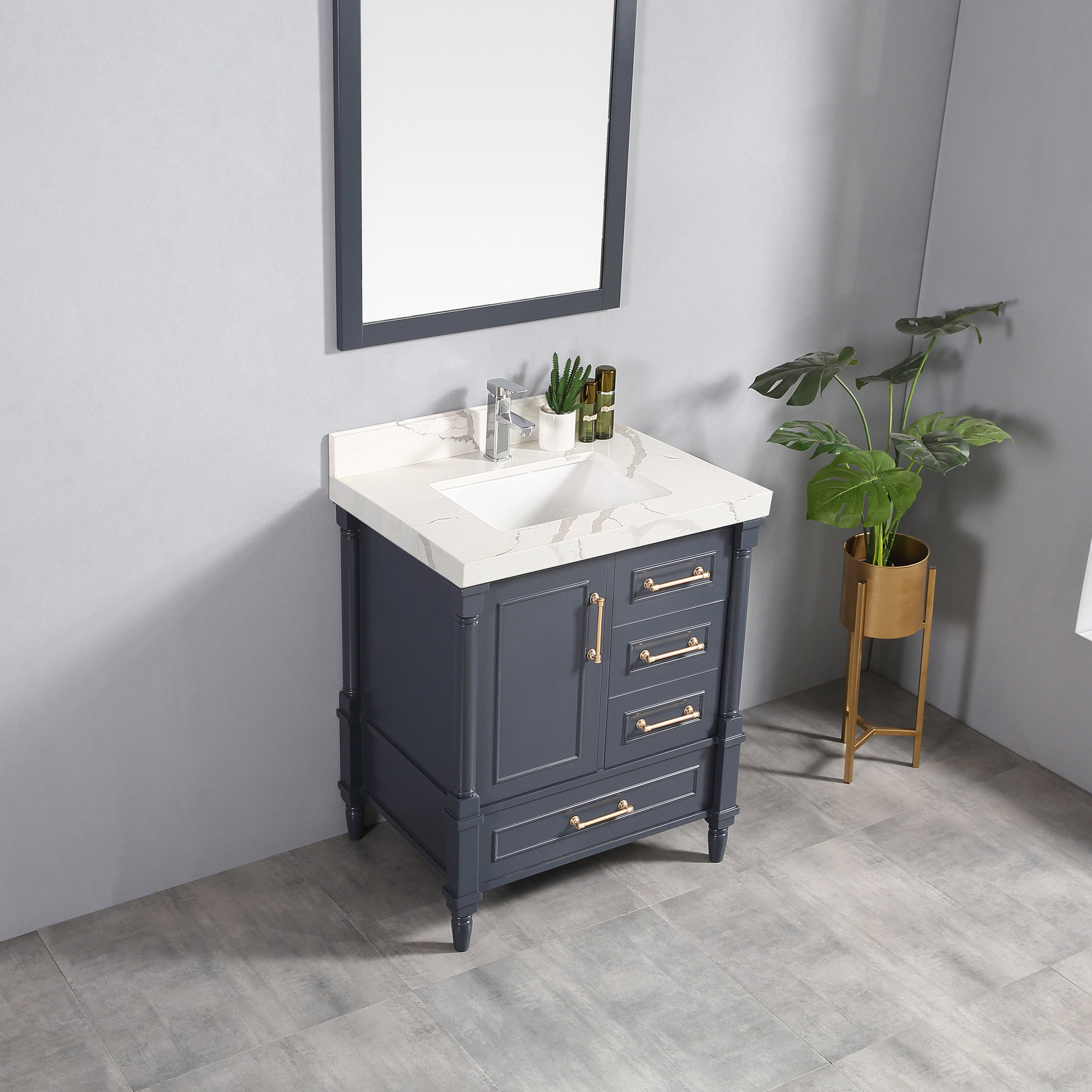 Longshore Tides Muldoon 30" Single Bathroom Vanity Set | Wayfair