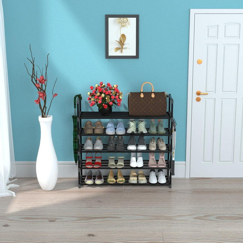 Rebrilliant Adjustable Shoe Shelf Storage Organizer,Stackable Boot ...